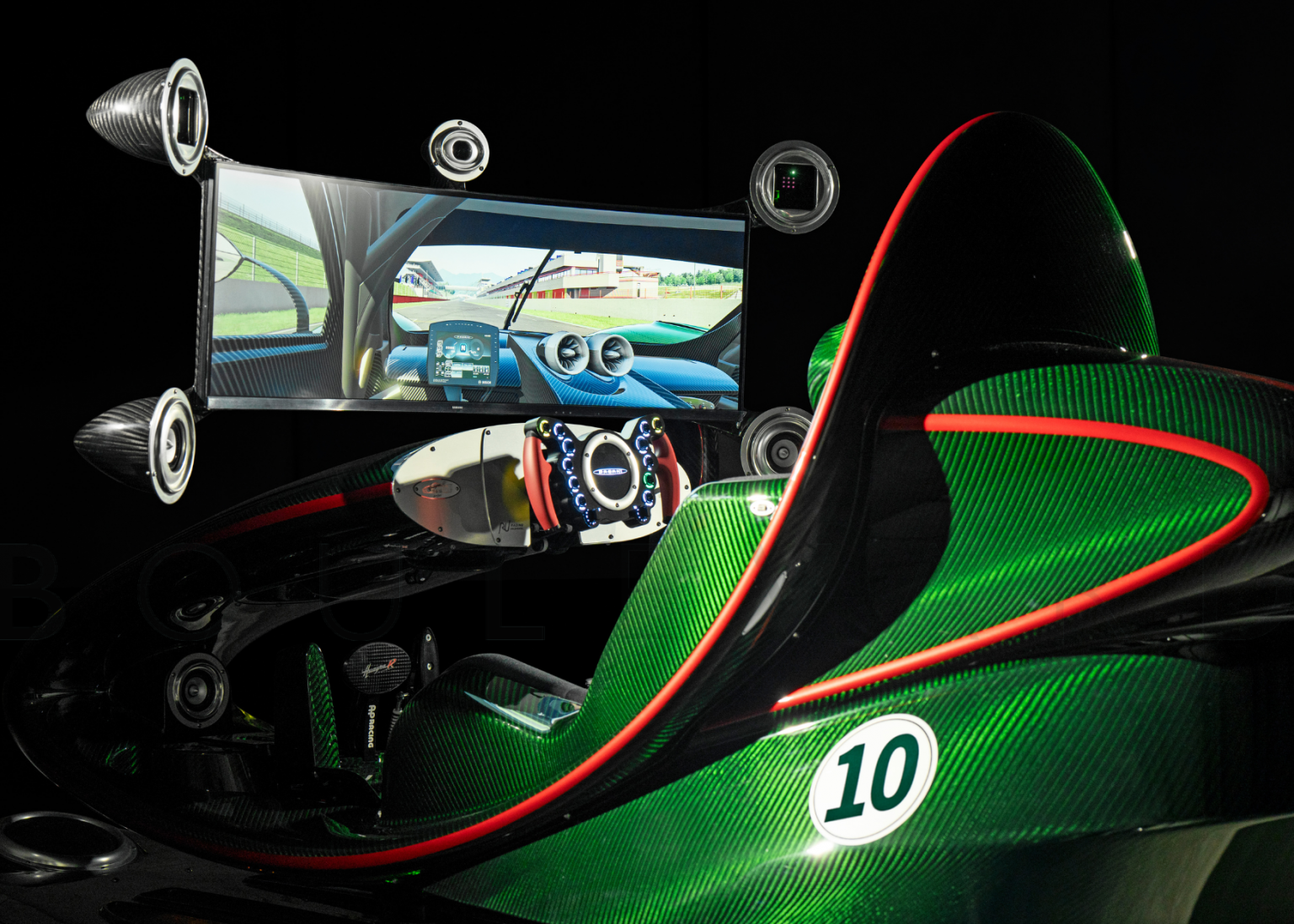 The Pagani Huayra R virtual simulator is a faithful reimagining of a ...