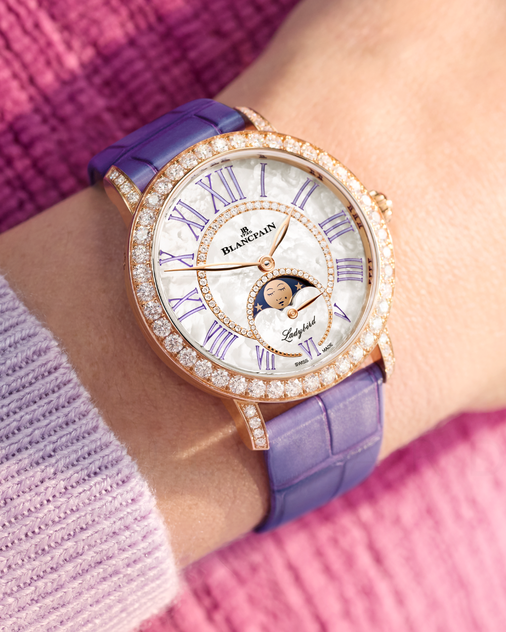 The Ladybird by Blancpain receives a sophisticated purple update ...